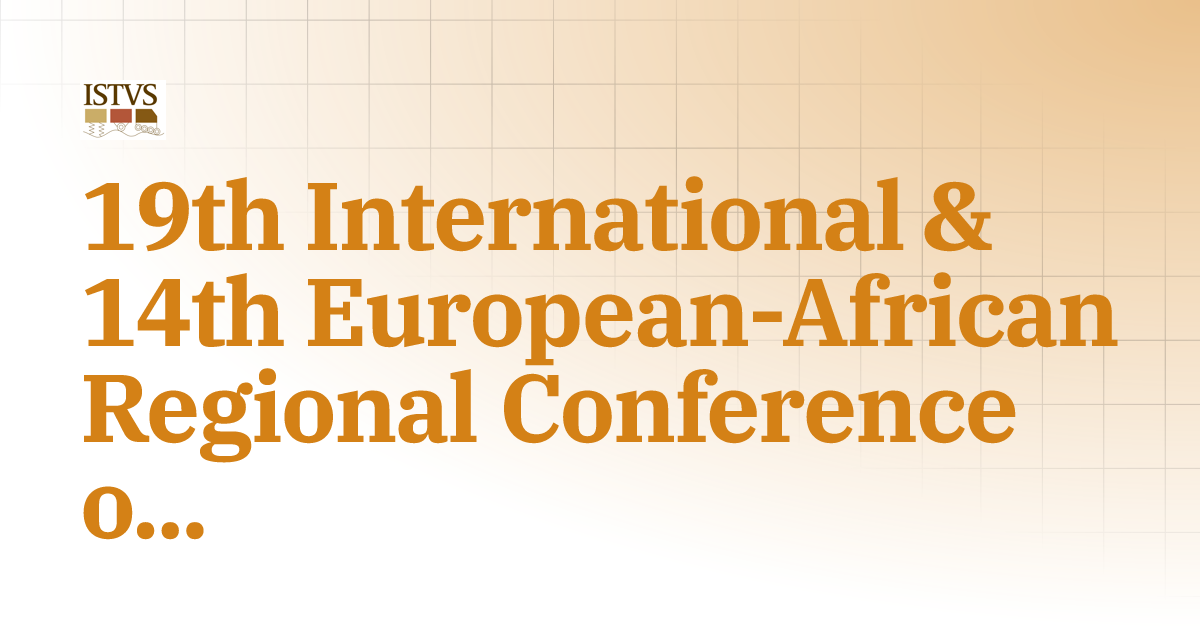 19th International & 14th European-African Regional Conference of the ...
